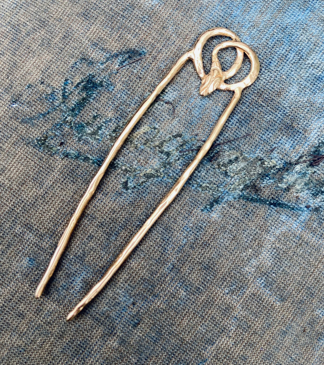 Serpentine Cast Snake Hair Pin – Serpentinepdx